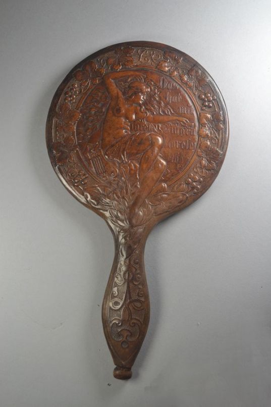 1930.fr Art nouveau leather repousse hand mirror. German. - Art deco ...